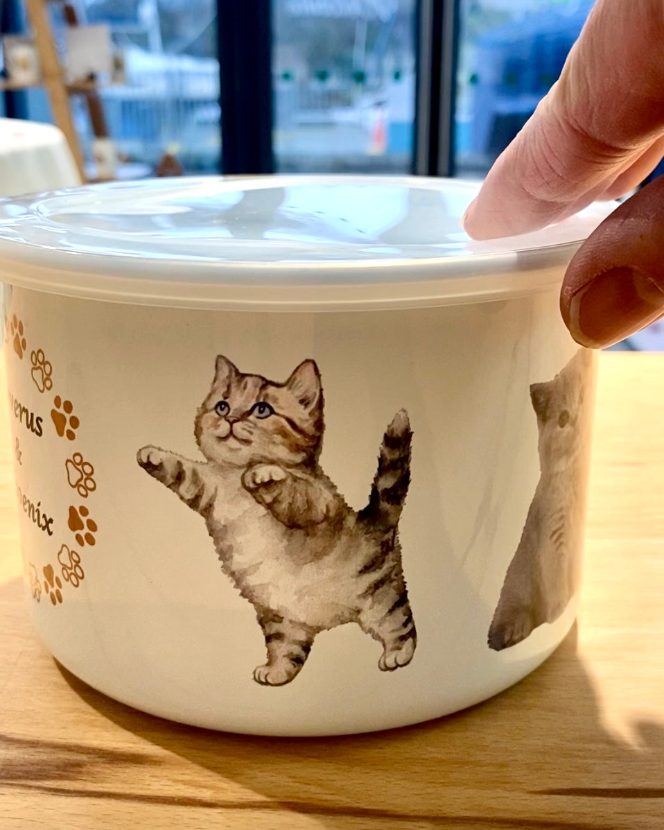 Personalised Cat Treat Storage Tin – Heartland Bespoke Gifts